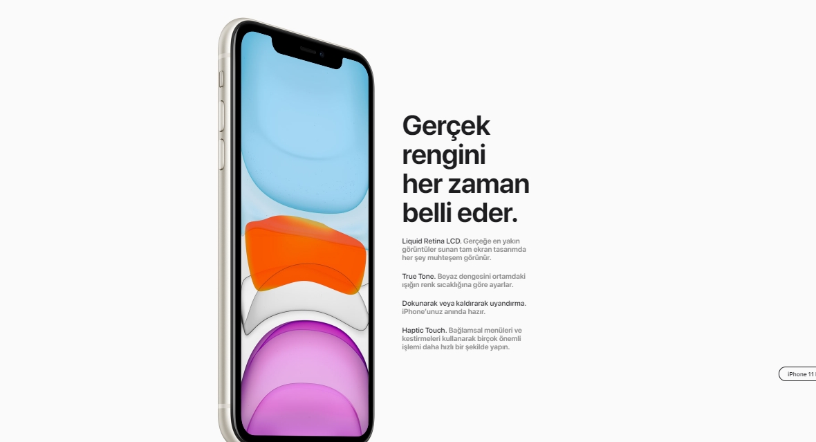 iPhone 11 Black 6.1 inç / Çift 12 MP Ultra Geniş ve Geniş kameralar ...