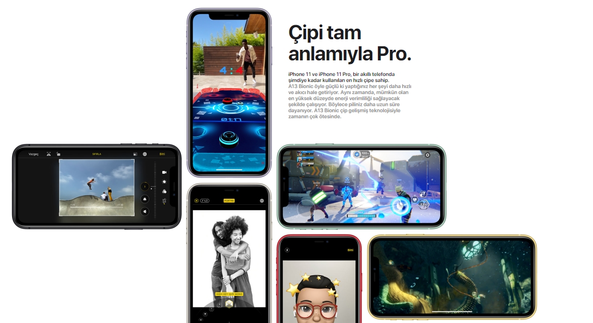 iPhone 11 Black 6.1 inç / Çift 12 MP Ultra Geniş ve Geniş kameralar ...